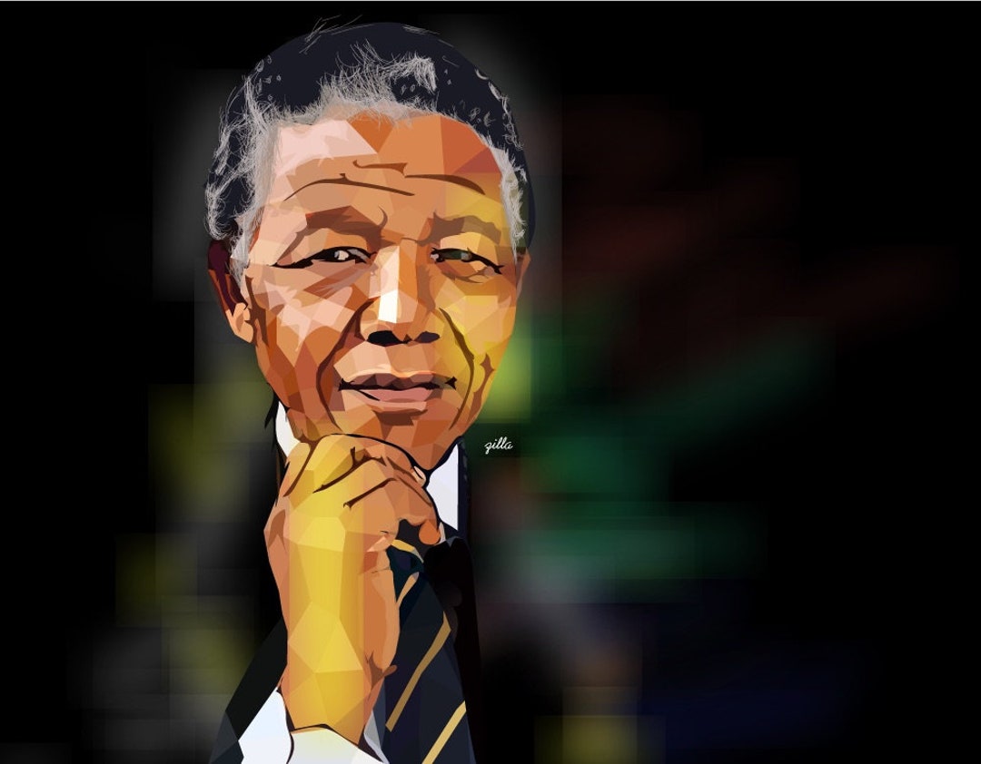 Nelson Mandela Print - Digital Download - Wall Print - Home Decor ...