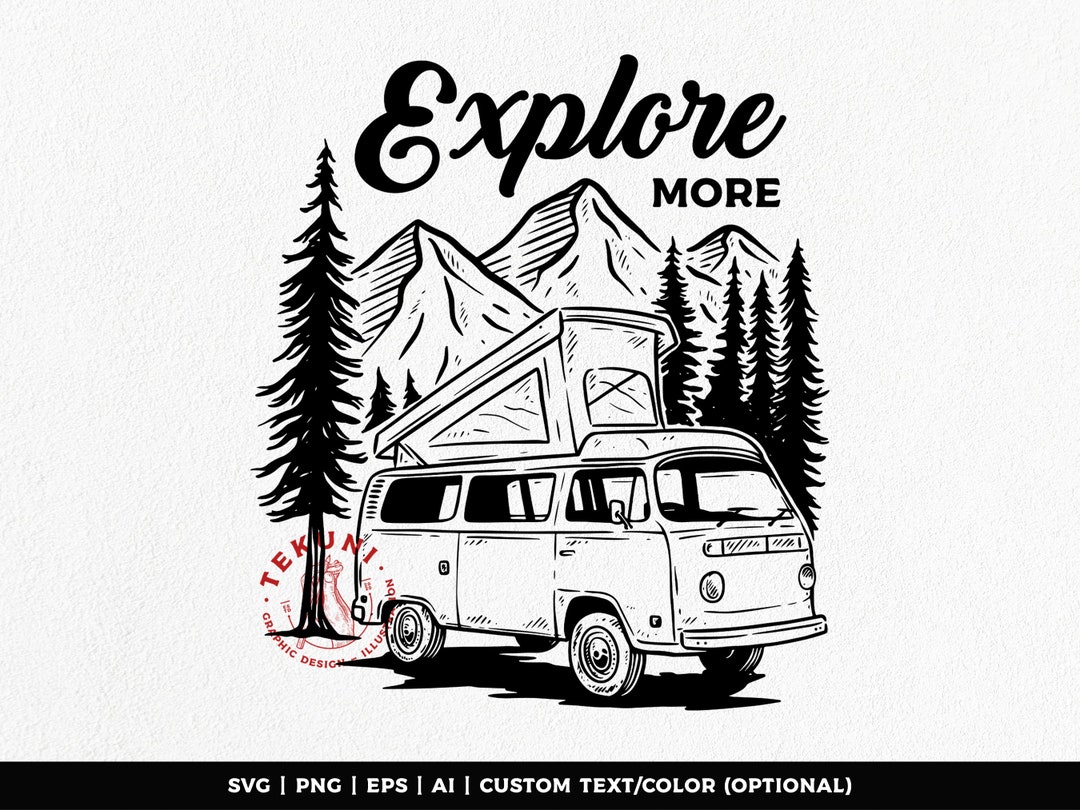 Campervan SVG, Van Life SVG, Adventure Time, Instant Download - Etsy