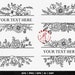 Floral Border SVG, Split Flower - Instant Download - Etsy