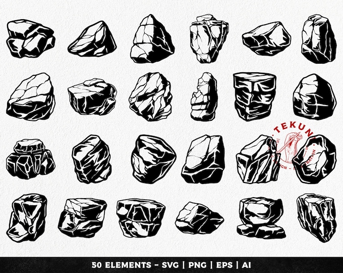 STONES SVG, Rocks Svg, Stone Svg, Rock Svg, Stones Clipart, Rocks ...