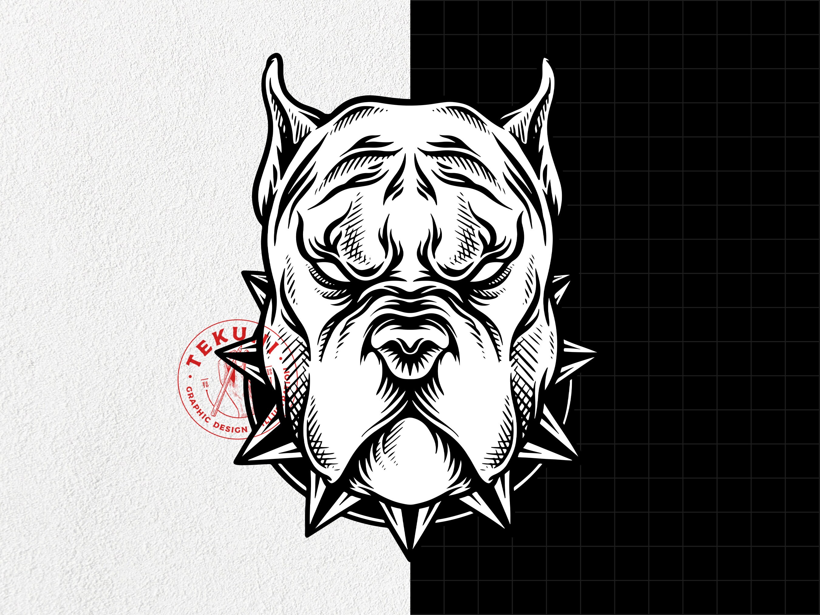 Pitbull Svg Pitbull Head Vector Clipart Dog Svg Instant - Etsy