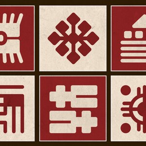 Ethnic Symbols Icon Pack Vol 2, Ancient Folk Icons, Boho Tribal Symbols ...