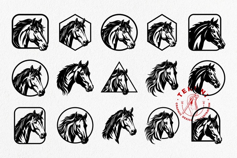 Caballo SVG, Cabeza de caballo svg Descarga instantánea - Etsy México