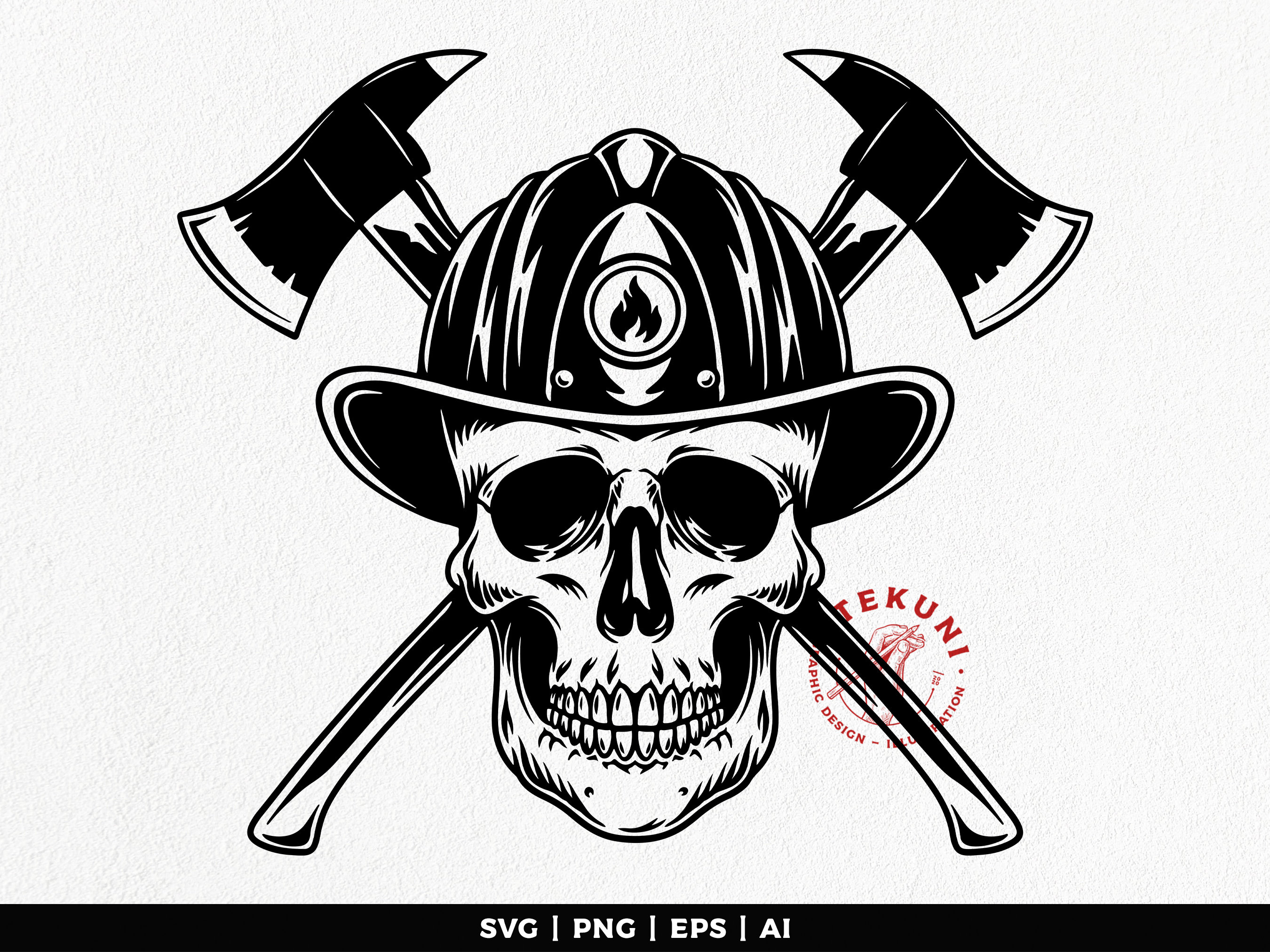 Firefighter Skull Svg, Firefighter Skull Cut File, Skull Svg, Instant Download - Etsy