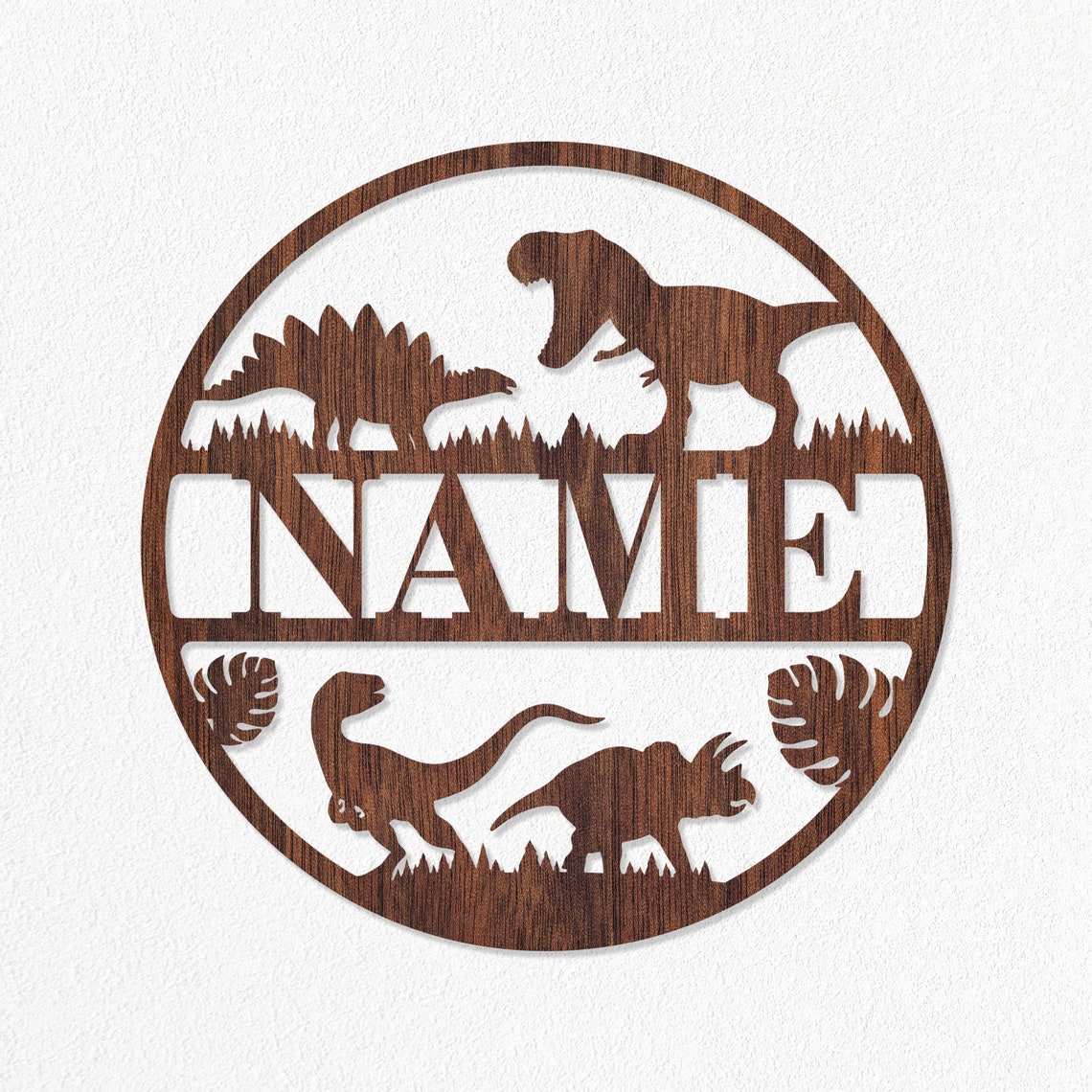 Dinosaur Name Sign, Nursery Svg File Instant Download - Etsy