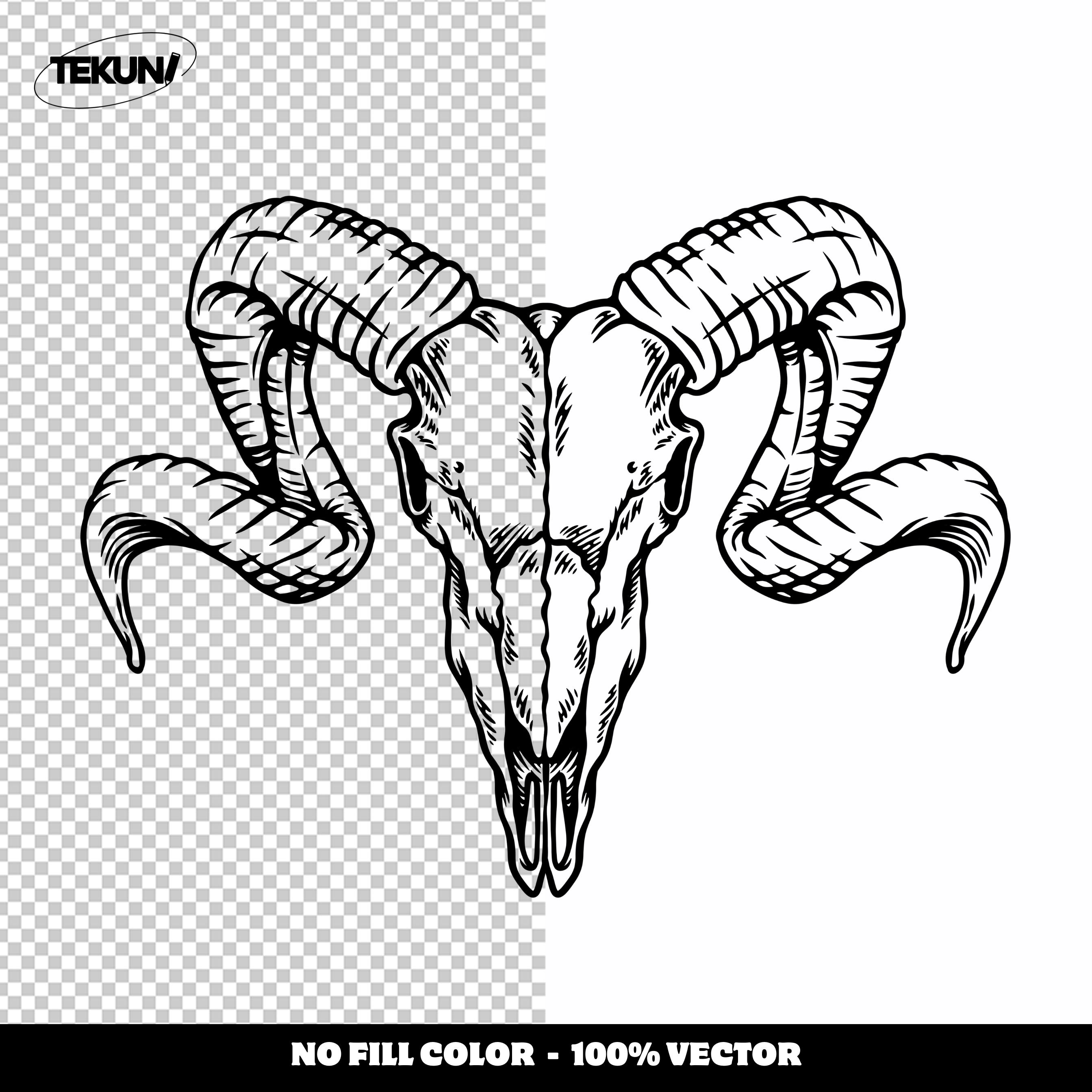 Ram Skull SVG, Sheep Head Cut File, Clipart (digital Download) - Etsy