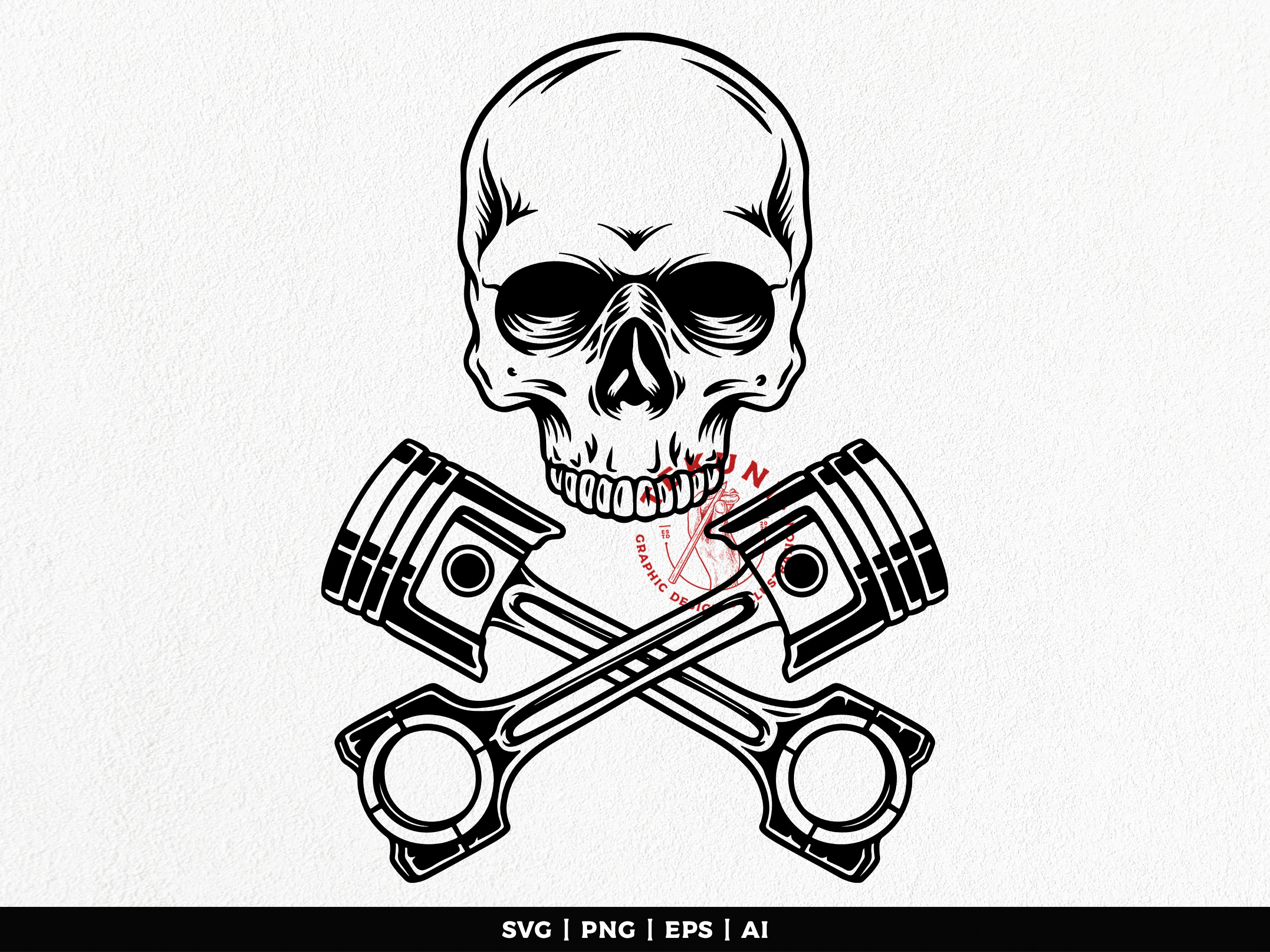 Skull With Crossed Piston Svg, Skull Svg, Mechanic Svg, Piston Svg ... Skull With Crossed Piston Svg, Skull Svg, Mechanic Svg, Piston Svg ...