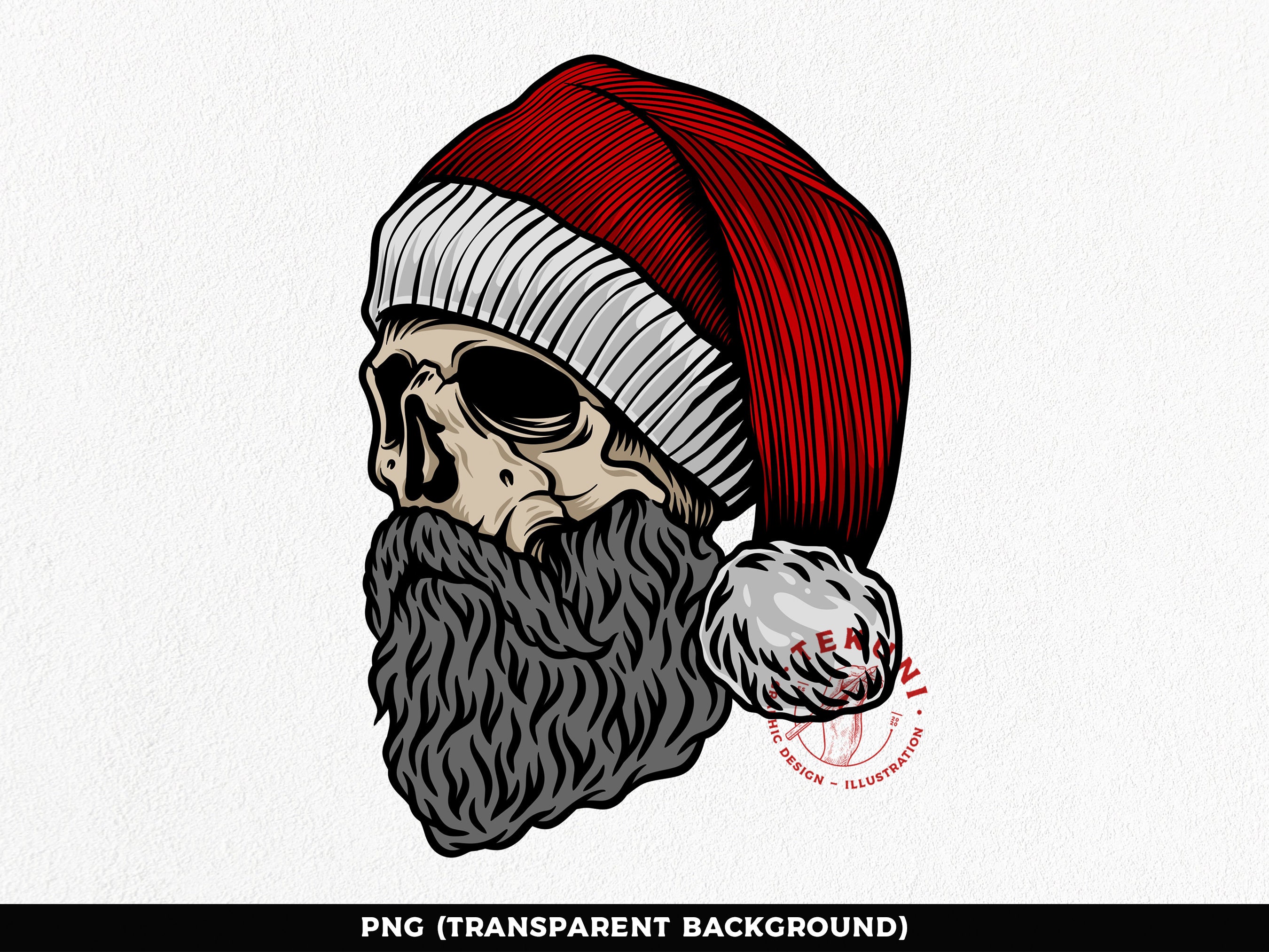 Skull Santa Png Santa Png Santa Clip Art Skull Png Skull - Etsy