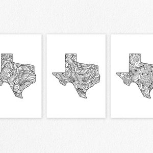 Zentangle Texas Bundle: SVG Cut Files, PNG, Instant Download - Etsy