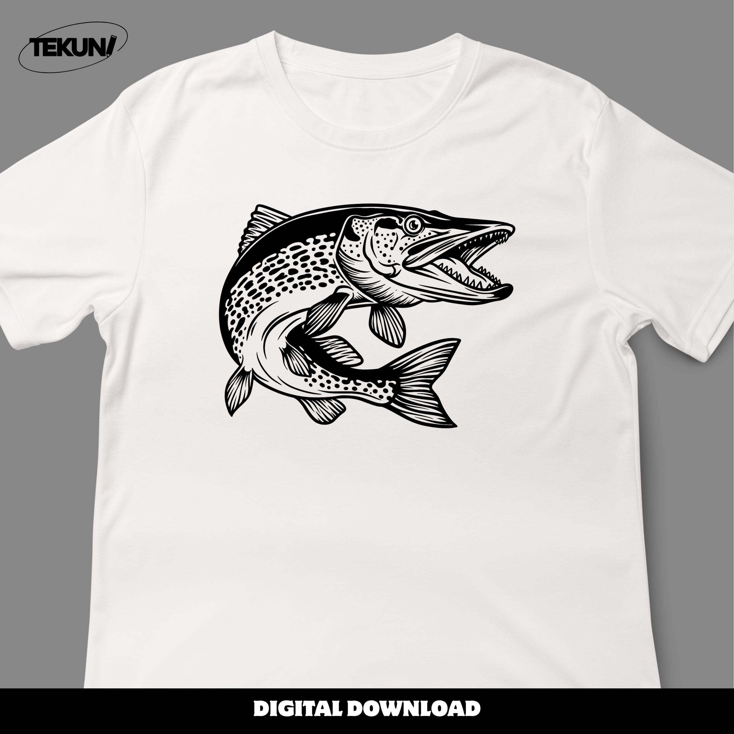Pike Fish SVG: Fishing Decal, Predator Clipart (digital Download - Etsy