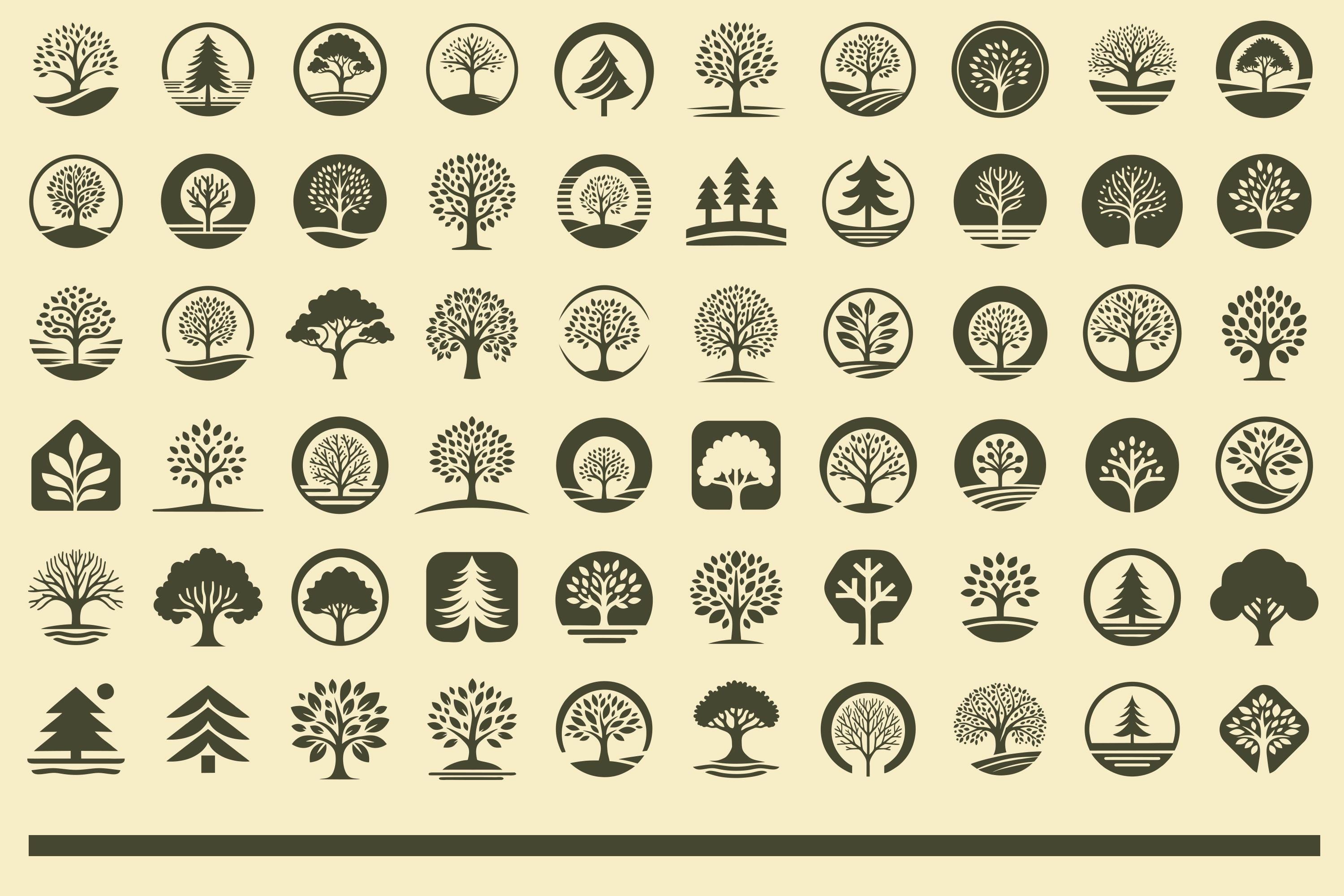 Tree Logo SVG Bundle: 170 Eco Brand Logos (digital Download) - Etsy UK