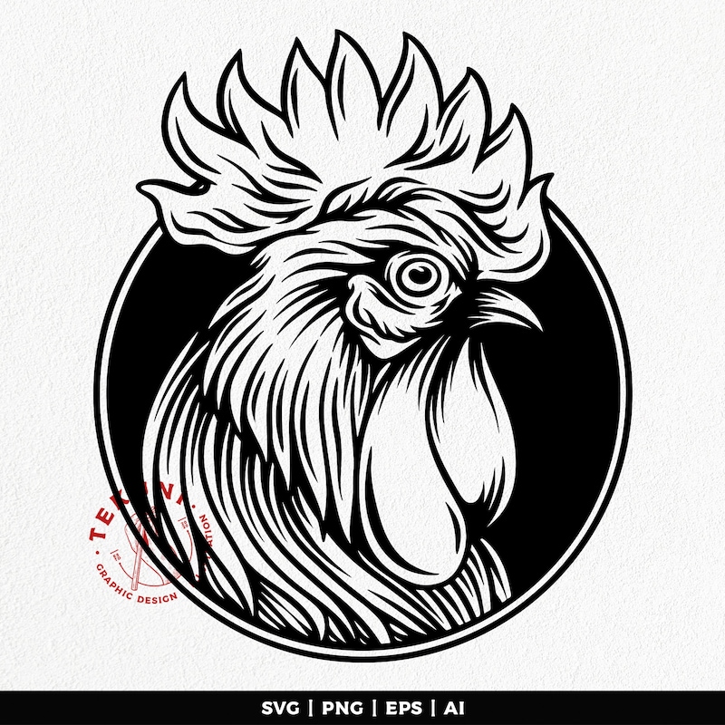Rooster Svg - Etsy