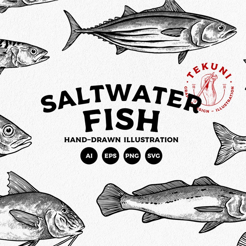 Saltwater Fish Art - Etsy