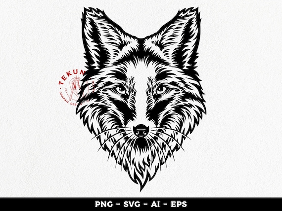 Fox svg fox head svg fox clipart fichier de coupe de - Etsy France