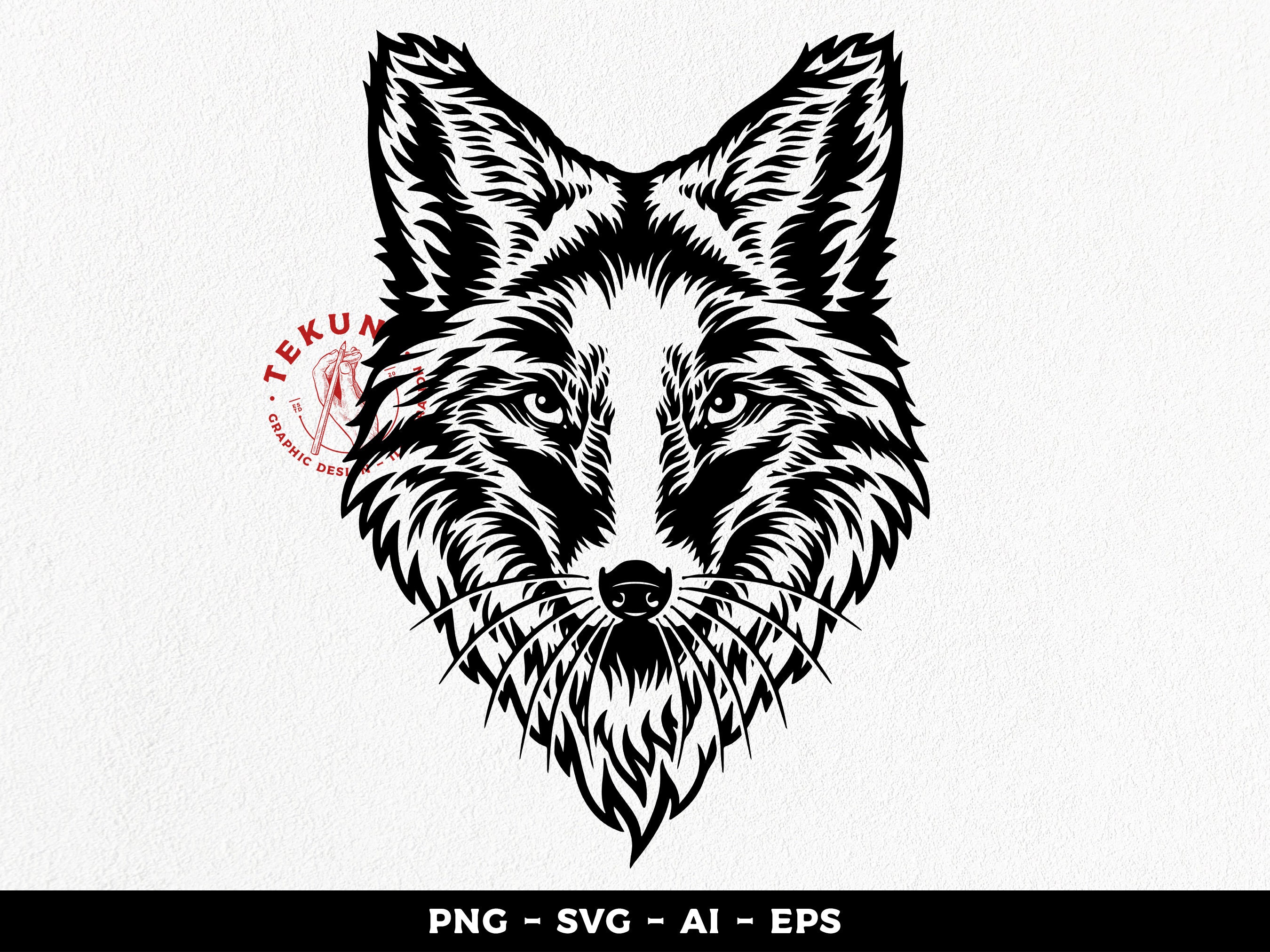 Fox Head Svg for Cutting File Silhouette Instant Download - Etsy