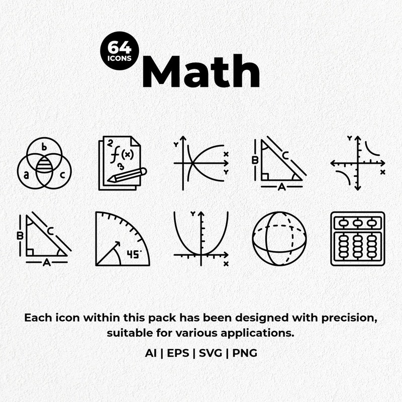 Math Symbols Svg - Etsy