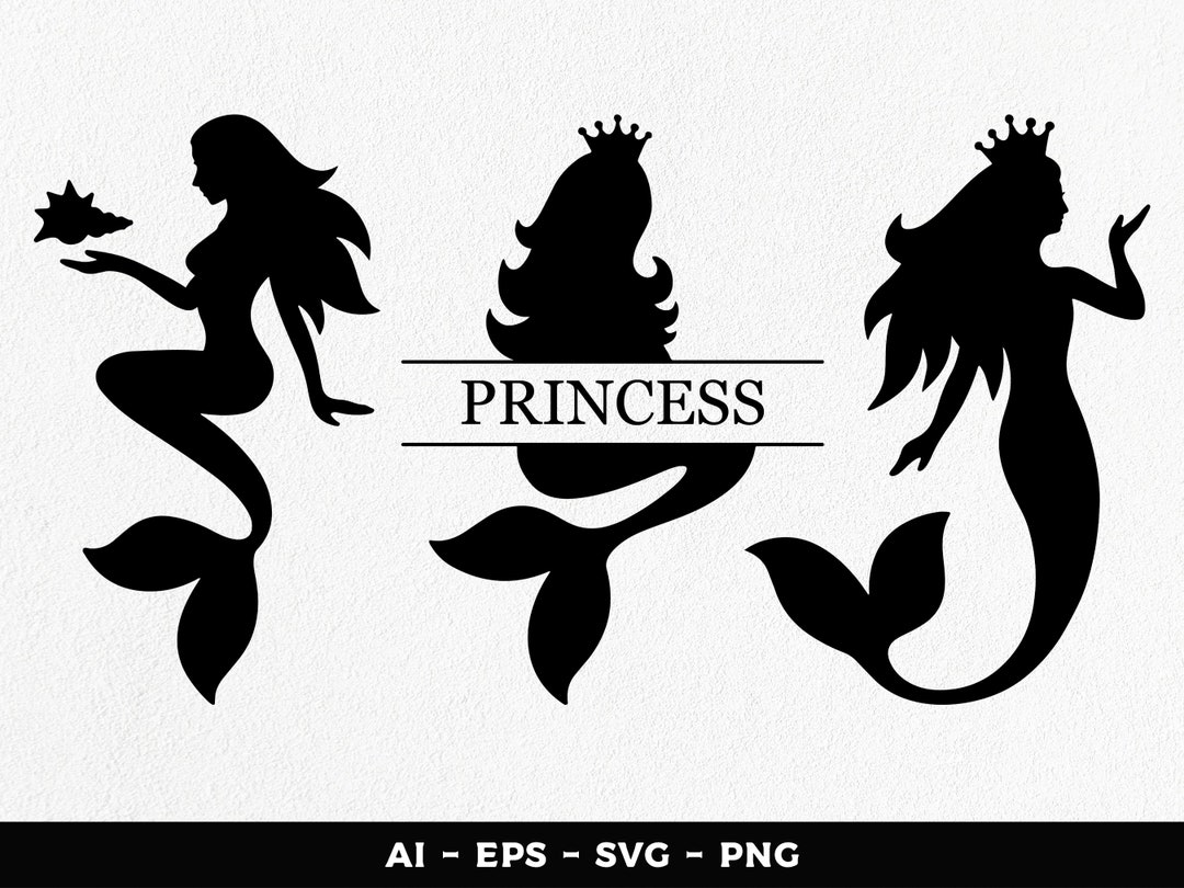 Mermaid Svg Bundle, Mermaid Svg Files for Cricut - Instant Download - Etsy