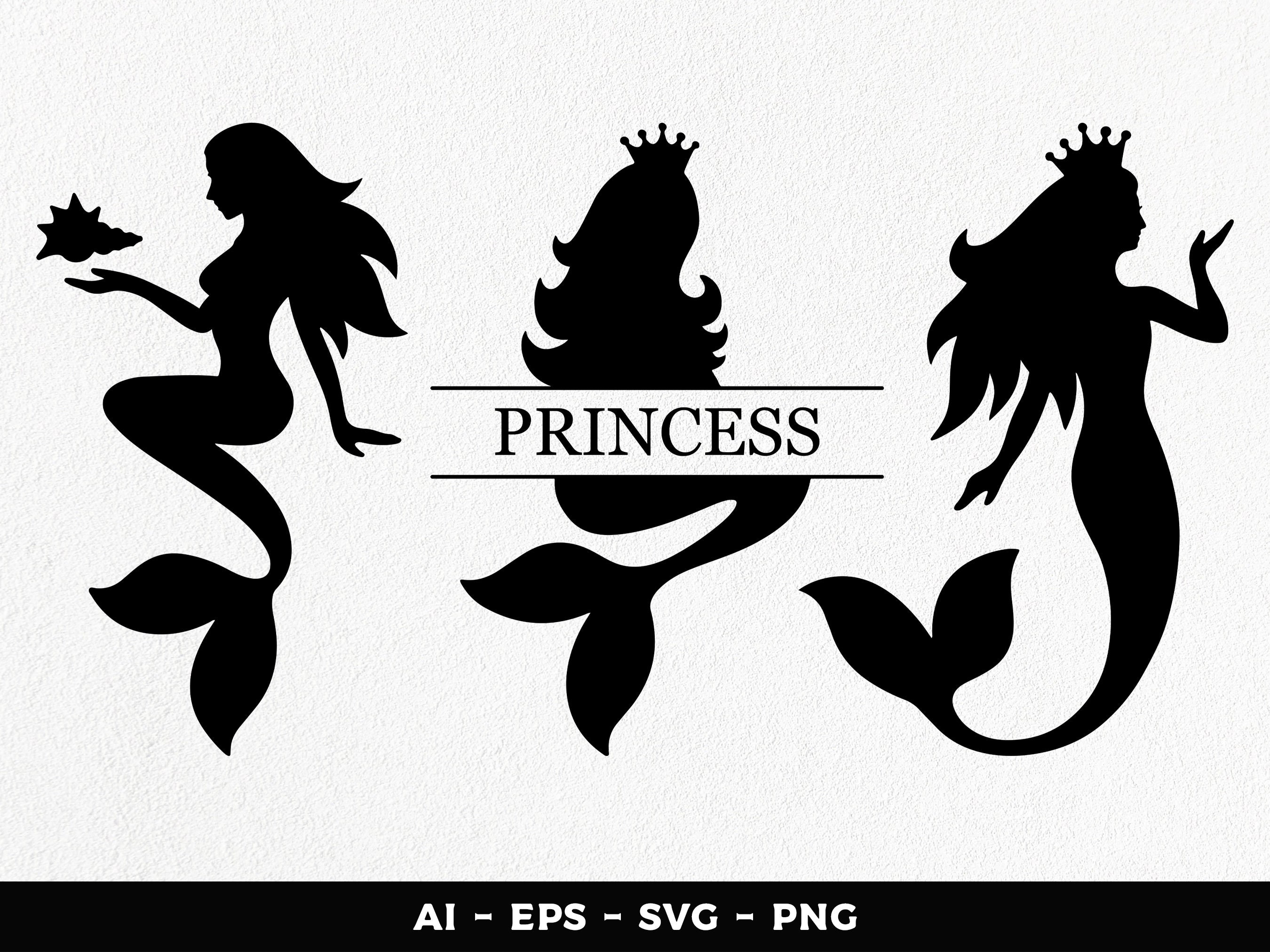 Mermaid Svg Bundle Mermaid Svg Files for Cricut Instant - Etsy