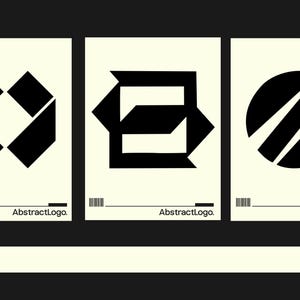 Modern Abstract Logo Template Bundle | 100 Minimal Logo Vector Set Vol ...