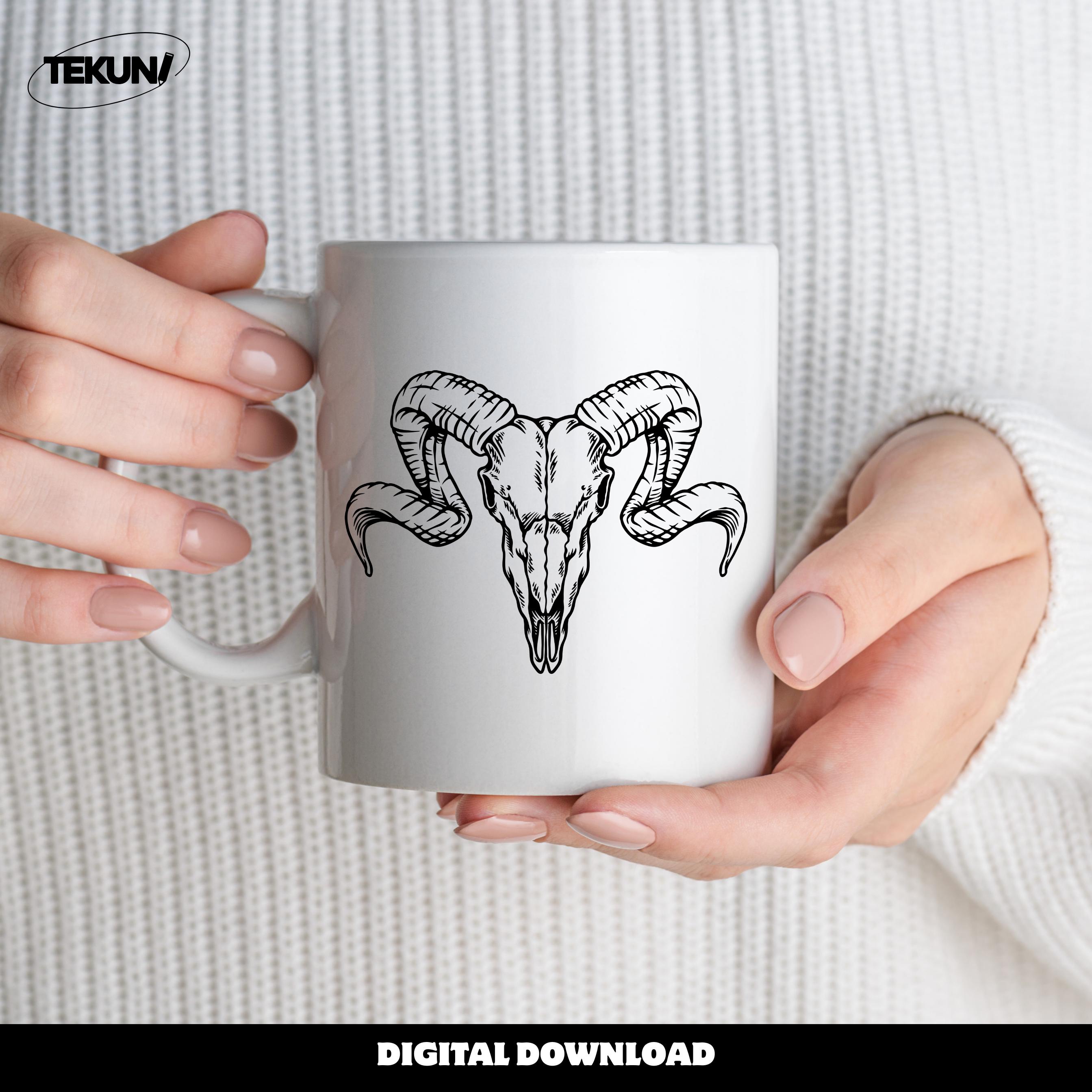 Ram Skull SVG, Sheep Head Cut File, Clipart (digital Download) - Etsy