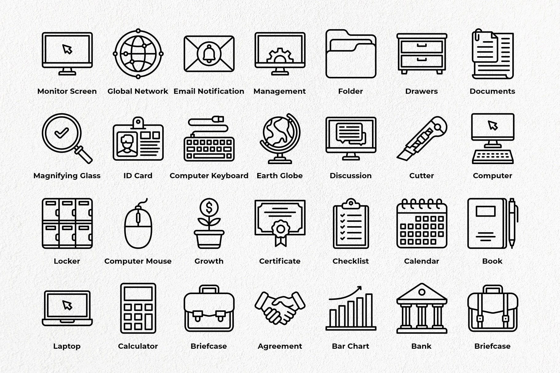 Office Icon Pack Instant Download - Etsy