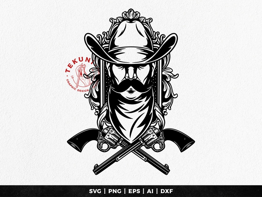 Cowboy Svg, Png Files for Sublimation, Printable Wall Art Instant ...