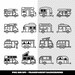 RV Camper SVG Bundle: Recreational Vehicle Clipart (digital Download ...
