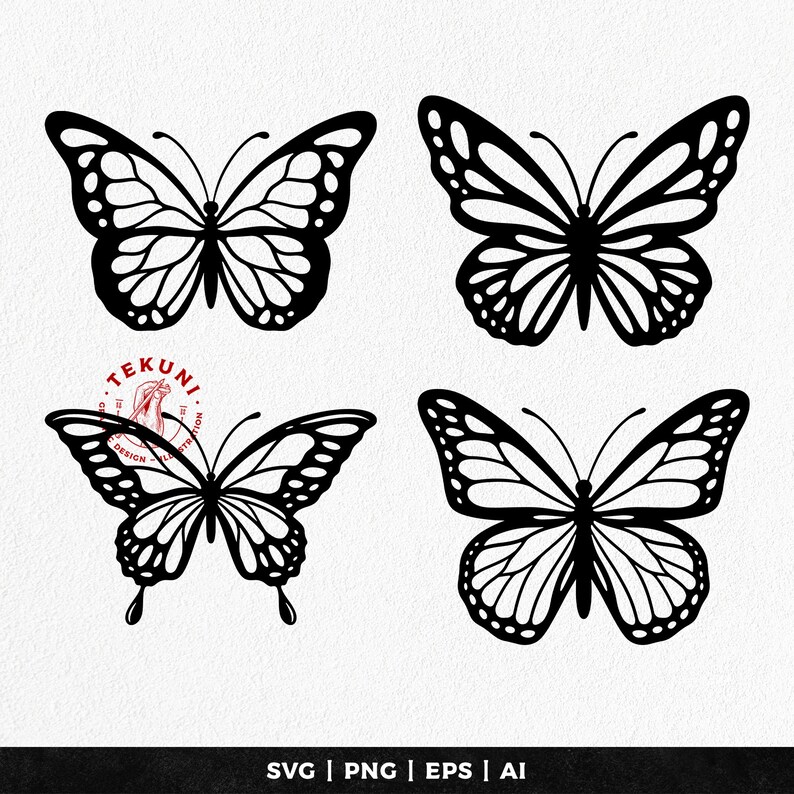 Butterfly Svg Bundle Instant Download - Etsy