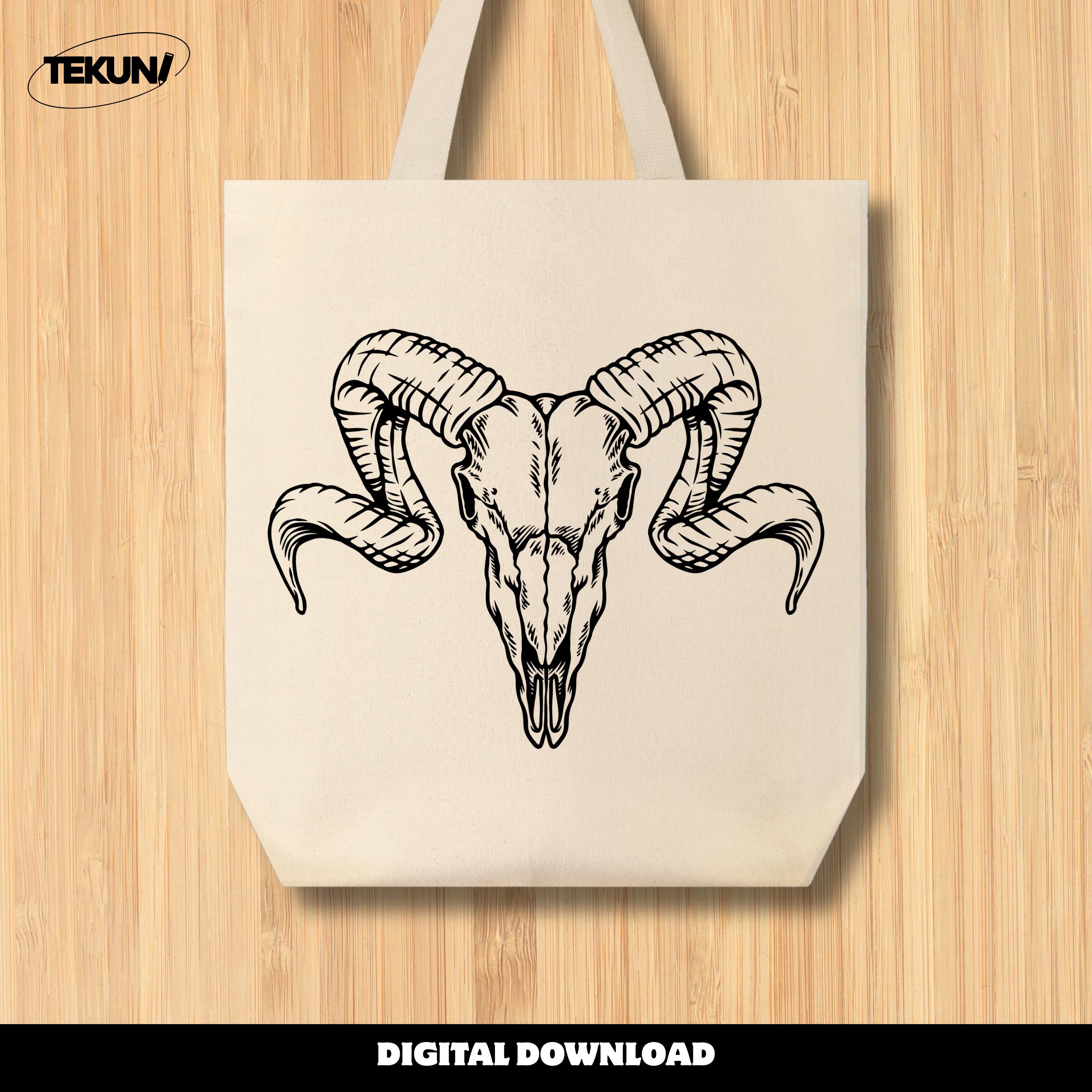 Ram Skull SVG, Sheep Head Cut File, Clipart (digital Download) - Etsy