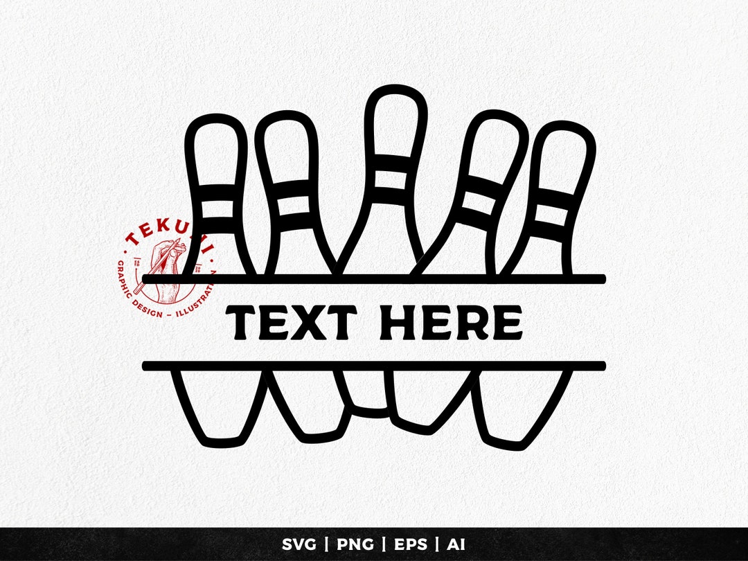Bowling SVG, Bowling Split Monogram Instant Download - Etsy
