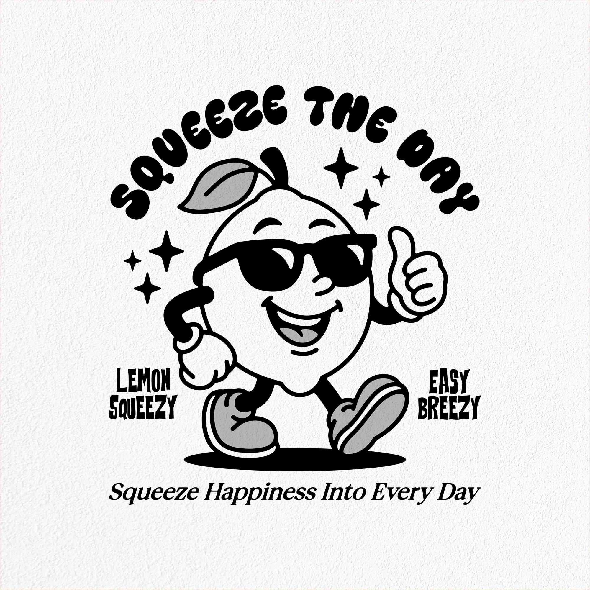 Lemon Retro Mascot - Vintage Cartoon Character Illustration for T-shirt ...