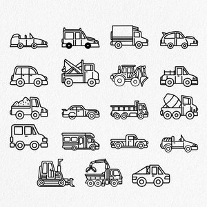 Vehicle Svg Bundle, Transportation Svg Set, Construction Svg - Instant ...