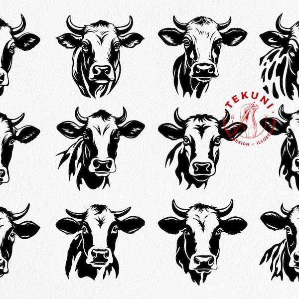 Cow Head - Etsy