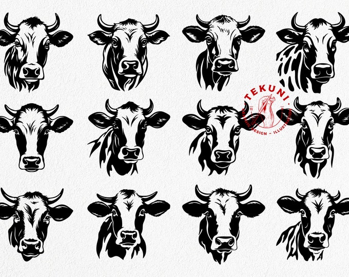Cow Head Svg, Cattle, Farmhouse Sign, Ranch Life, Holstein Cow. Pdf Png ...