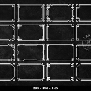 Set of Rectangle Frame Svg - Instant Download - Etsy