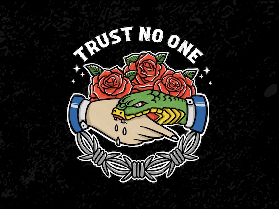Trust No One Png for Sublimation Instant Download - Etsy