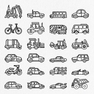 Vehicle Svg Bundle, Transportation Svg Set, Construction Svg - Instant ...