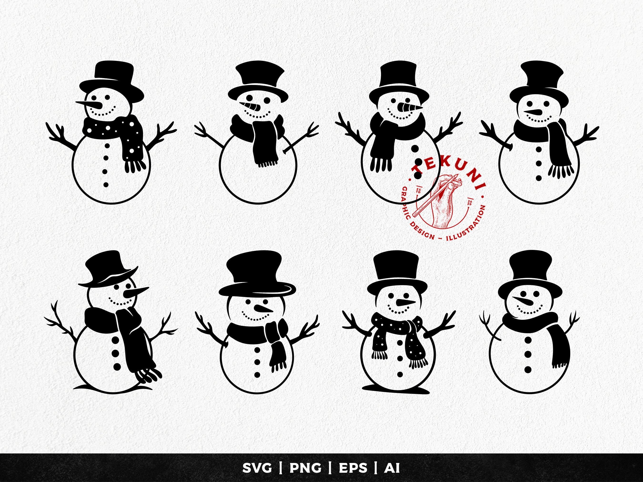 Snowman Svg Bundle Snowman Cut Files for Cricut and - Etsy