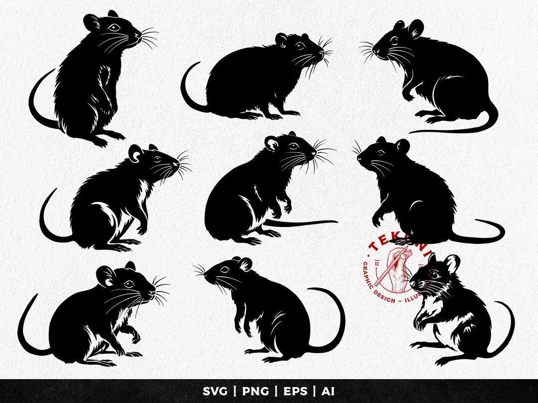 Rat Svg Bundle, Mouse Svg - Instant Download - Etsy