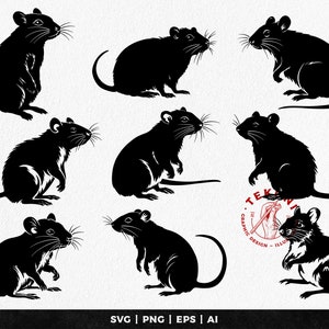 Rat Svg Bundle, Mouse Svg - Instant Download - Etsy