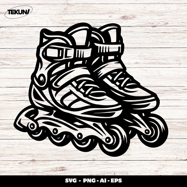 Inline Skate SVG: Sport Skate Cut File for Cricut & Silhouette (digital ...