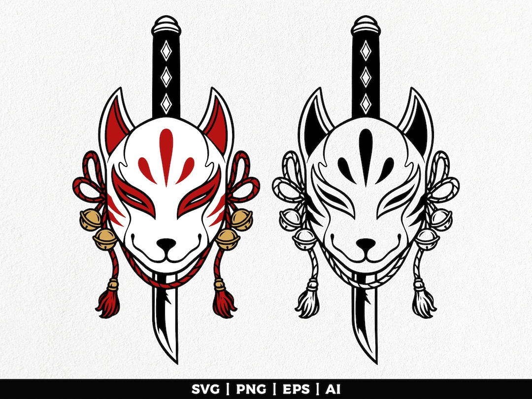 Kitsune Mask, Fox Mask, Japanese, Cut Files, Instant Download - Etsy Kitsune Mask, Fox Mask, Japanese, Cut Files, Instant Download - Etsy