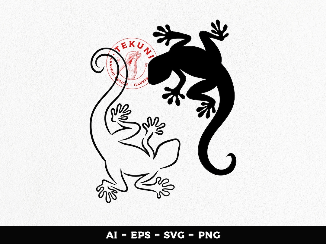 Gecko SVG: Lizard Vector Cut File (digital Download) - Etsy