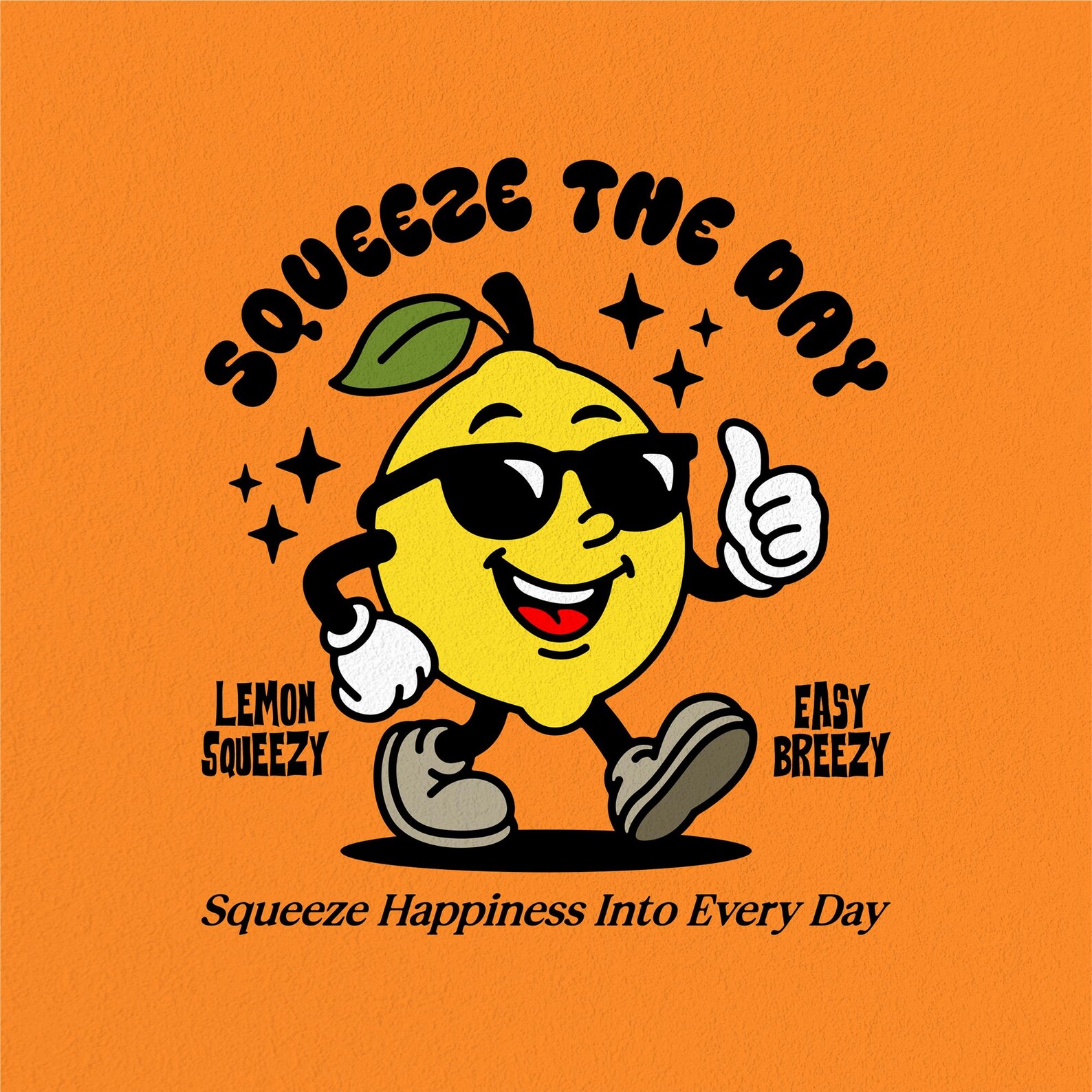 Lemon Retro Mascot - Vintage Cartoon Character Illustration for T-shirt ...