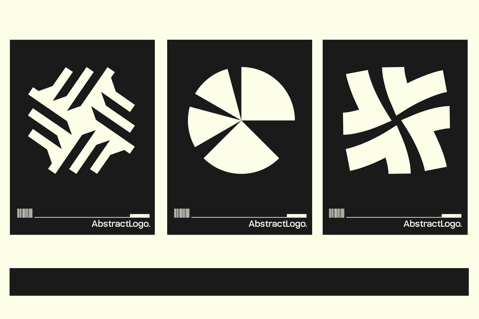100 Geometric Abstract Logo Templates | Minimalist Logo Vector Set Vol ...