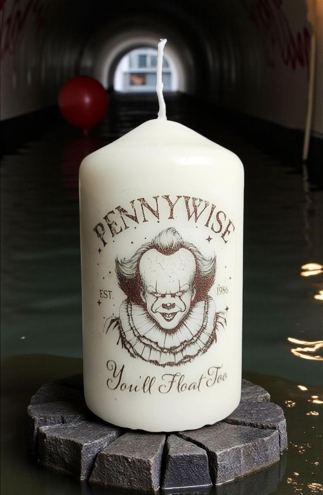 Terrifying Clown Candle - Etsy