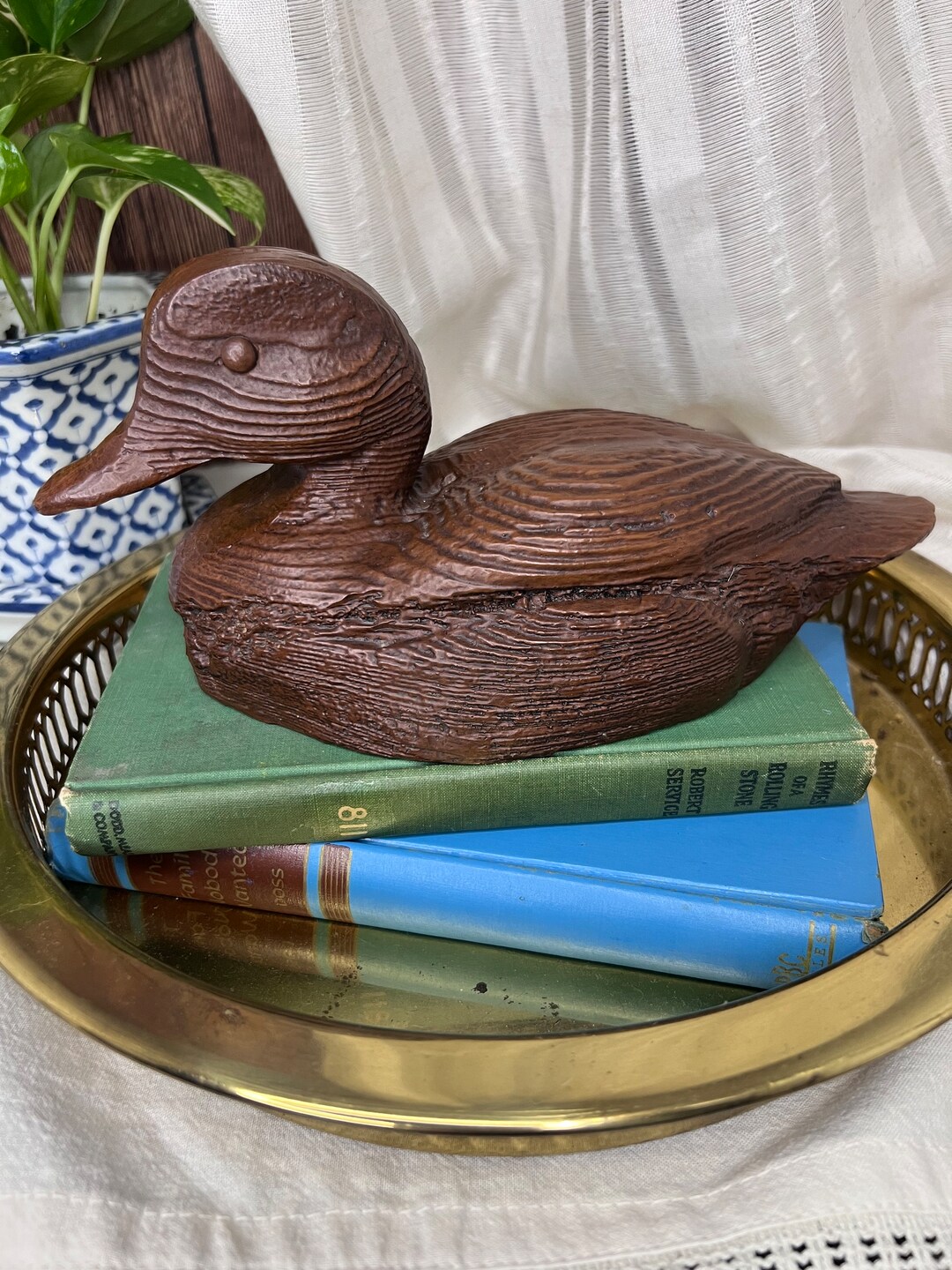 Vintage Red Mill Mfg Resin Mallard Duck - Etsy
