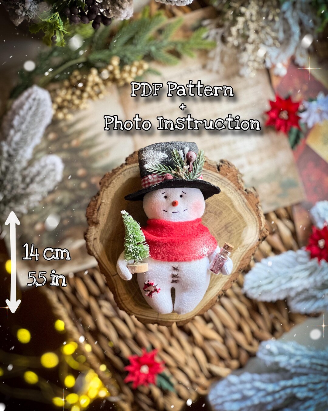 DIY Snowman Tutorial – Handmade Snowman Craft Guide, Step-by-step - Etsy