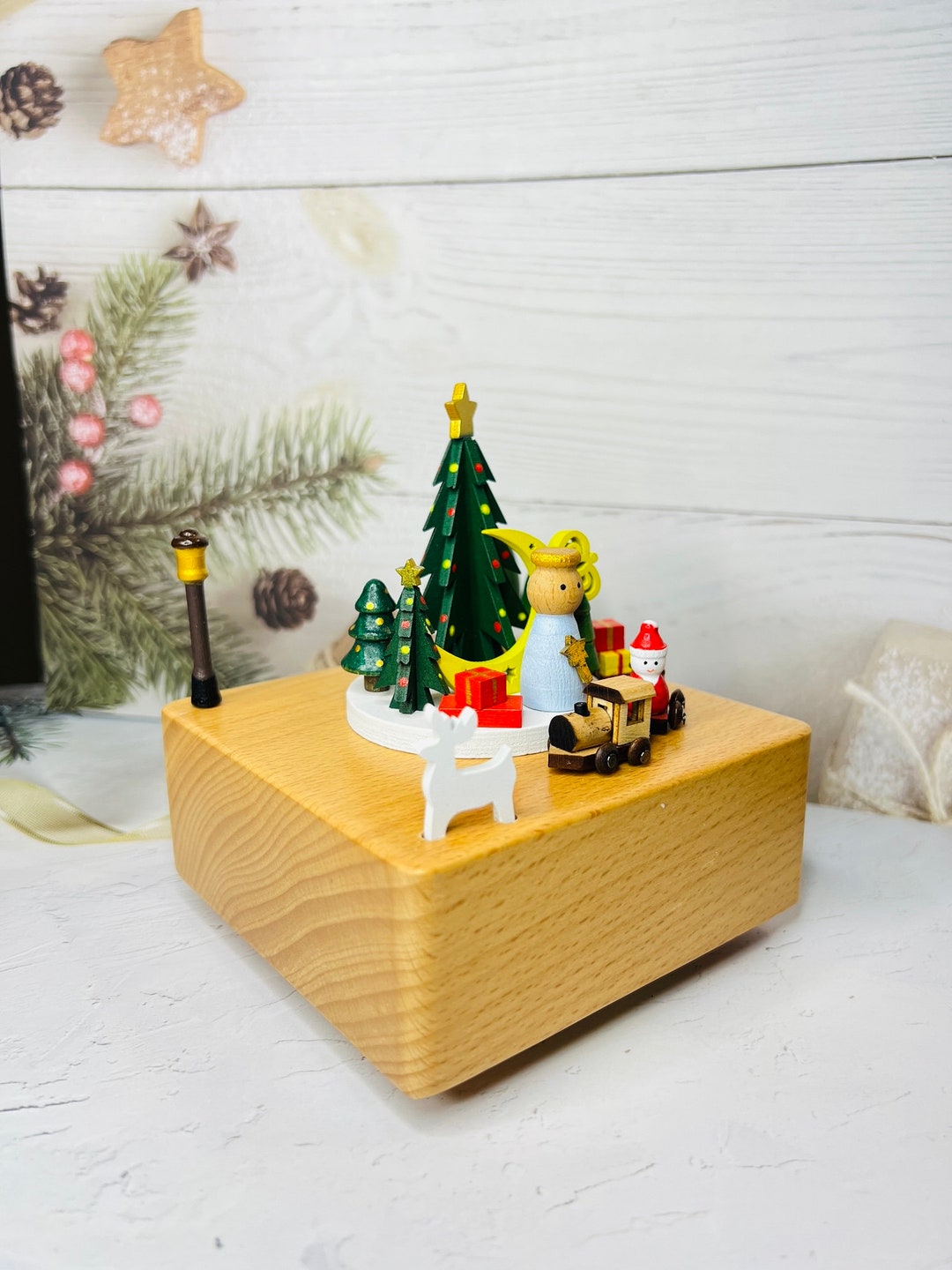 Custom Wooden Music Box, Christmas Gift, Home Decor,personalized Gift ...