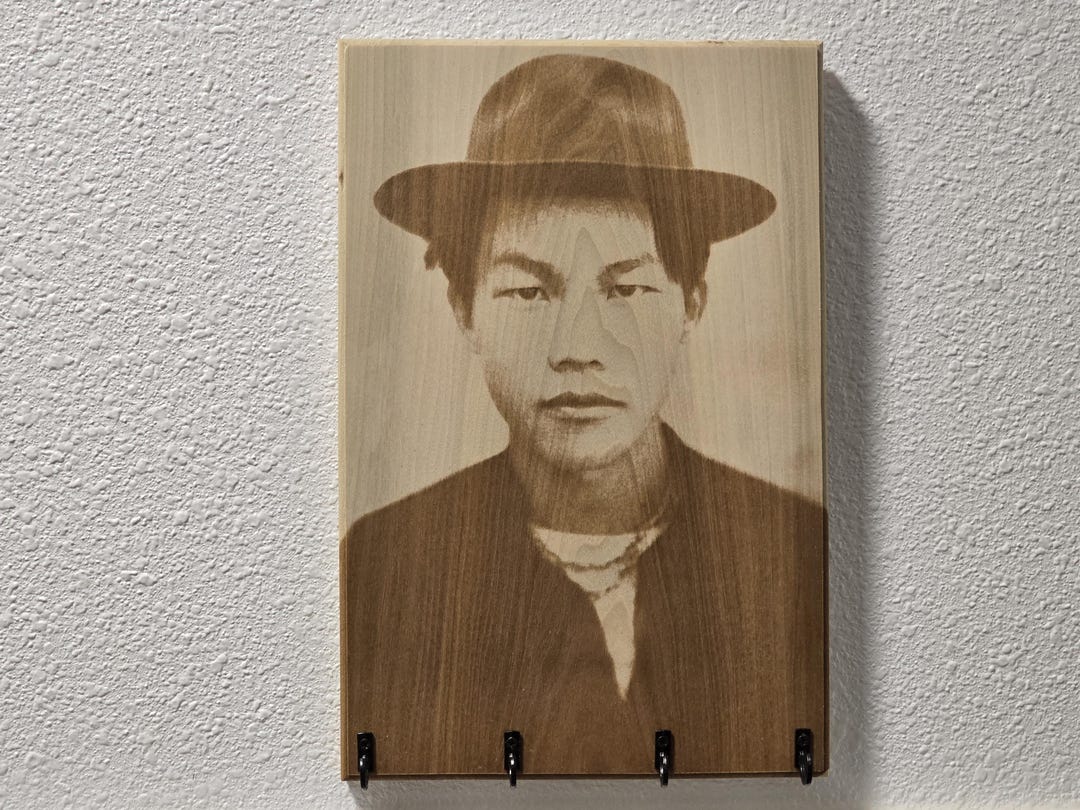 Custom Photo Laser Engraved on to Poplar Wood (picture or Key Holder ...